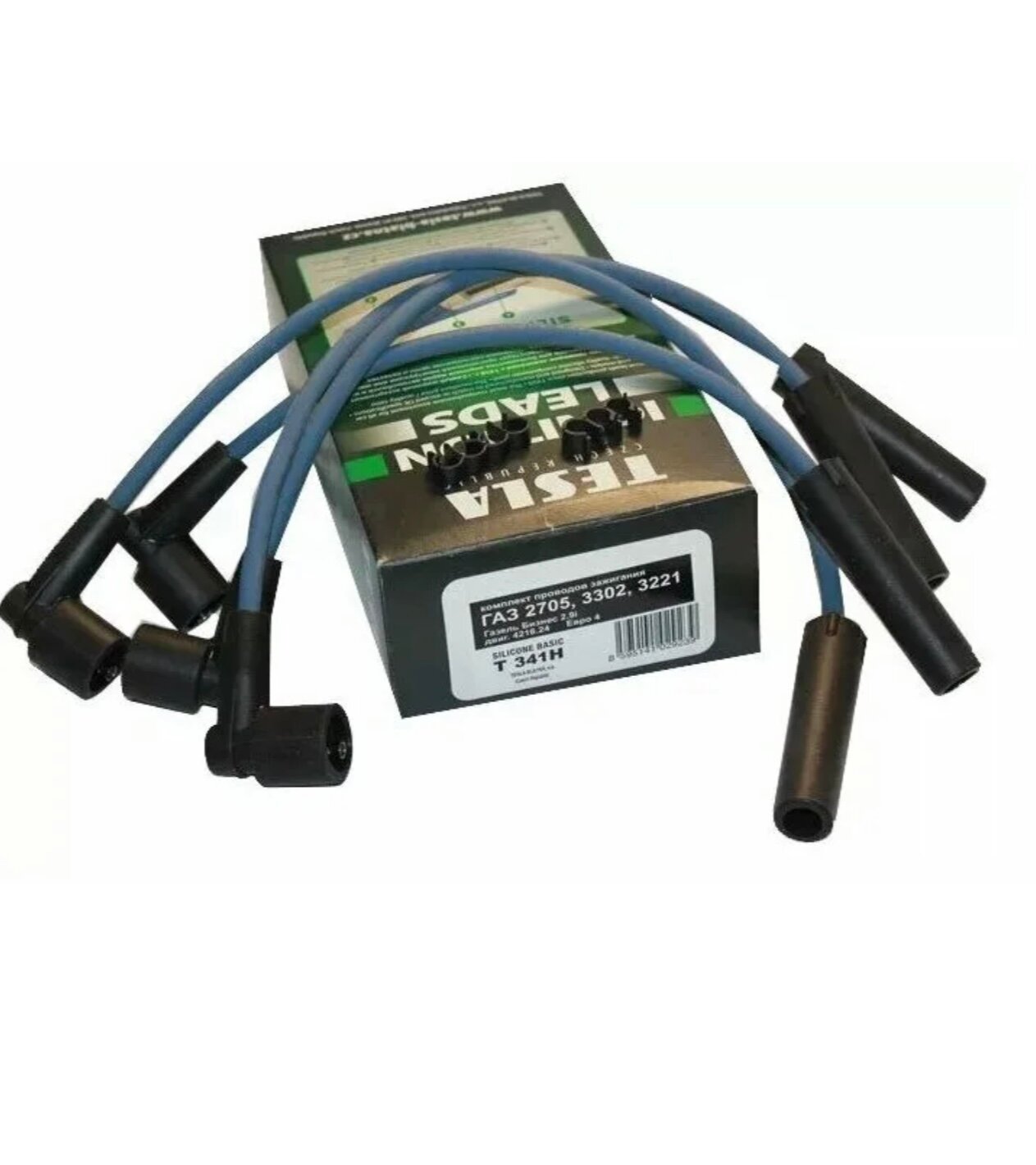 Провода высоковольтны зажигания комплект ГАЗель Бизнес УМЗ-4216, Евро-4 в сборе силикон TESLA