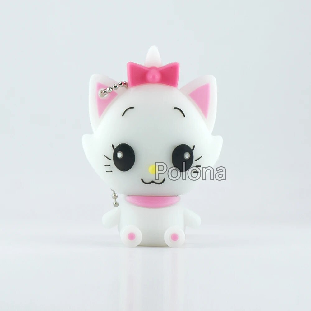 USB-флешка 128 ГБ, серая, кошка, USB 2.0