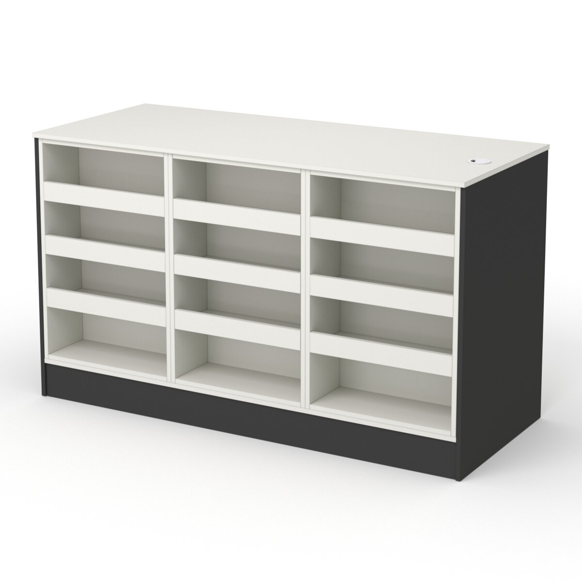 Кассовый стол "ривьера" №2Г, Белый и Черный. Производитель товара - компания Westcom.