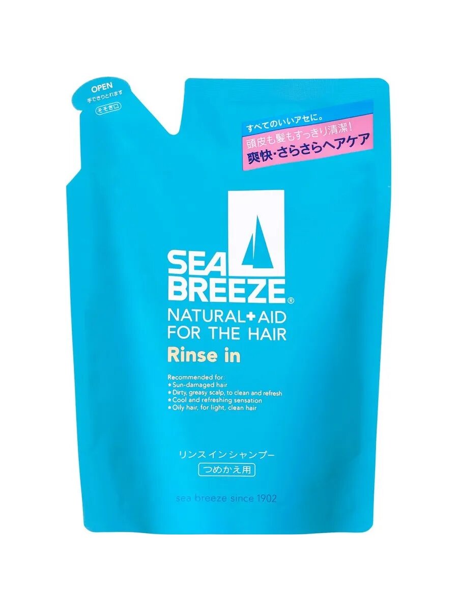 SHISEIDO Шампунь-кондиционер SEA BREEZE 2 в 1 лечебный против перхоти, для жирных волос, 400мл см уп