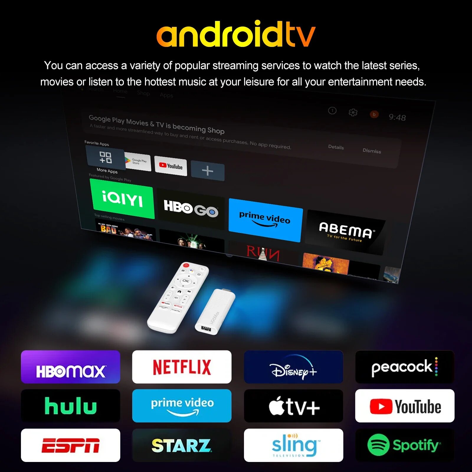 Android TV Stick 2GB+16GB — фото 1