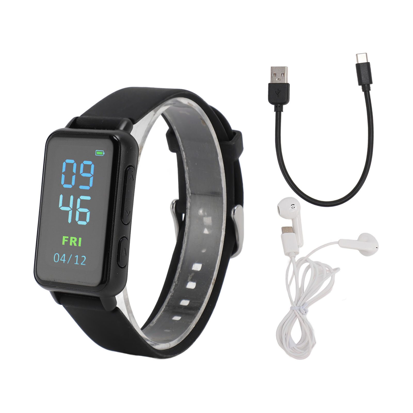 Диктофон Часы MP3-Плеер с 1,47-дюймовым IPS-Экраном и Наушниками 32G