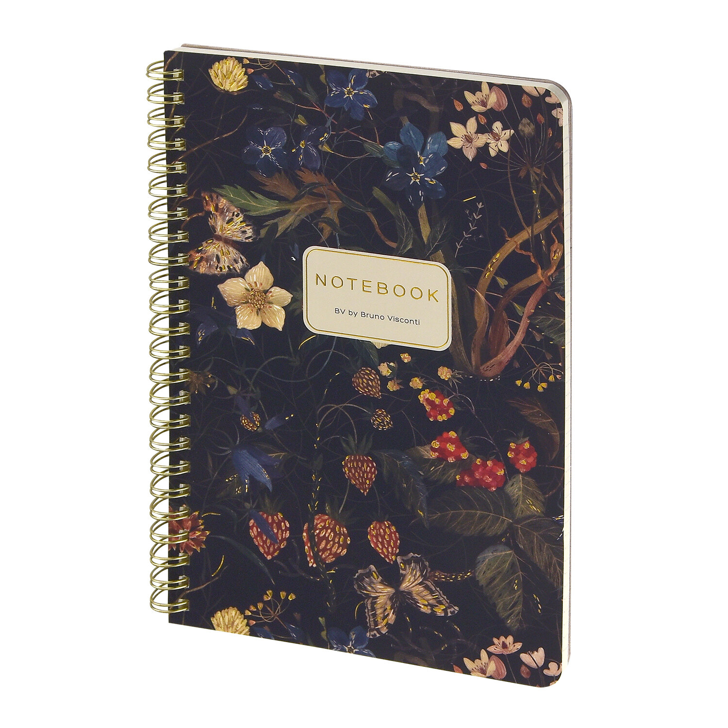 Bruno Visconti Тетрадь А5 в клетку на пружине"лесные ягоды"/ тетрадь общая 60л. на спирали арт.7-60-201/26