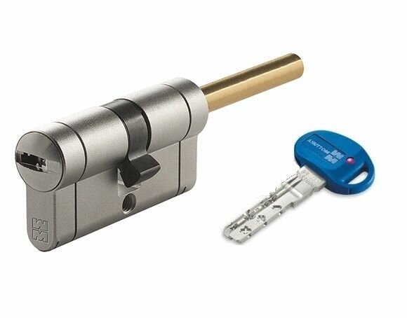 Цилиндровый механизм MOTTURA CHAMPIONS PRO (CP4P3631) 67 мм. (36+31) ключ/шток, никель (личинка замка, сердцевина, секретка, врезной, цилиндр)