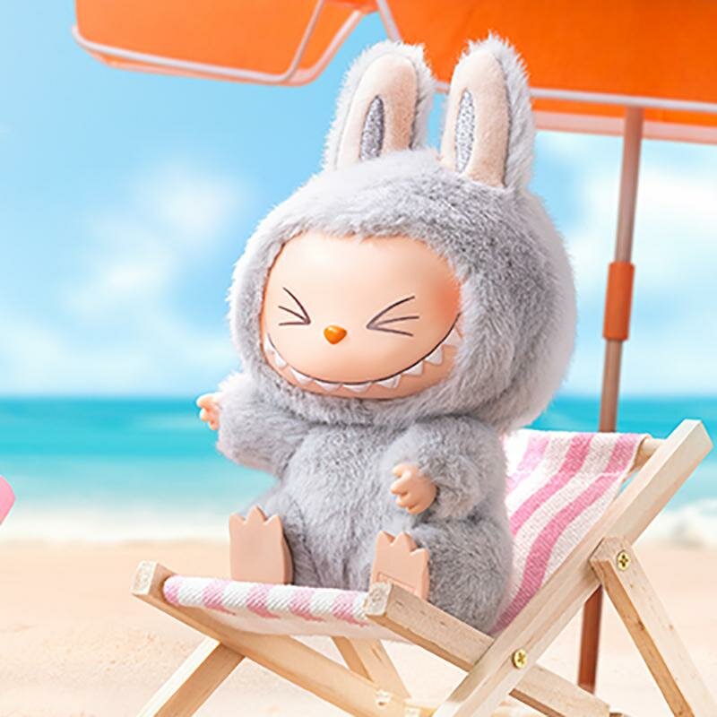 Игрушка Фигурка POPMART Labubu , 1шт серый 17см