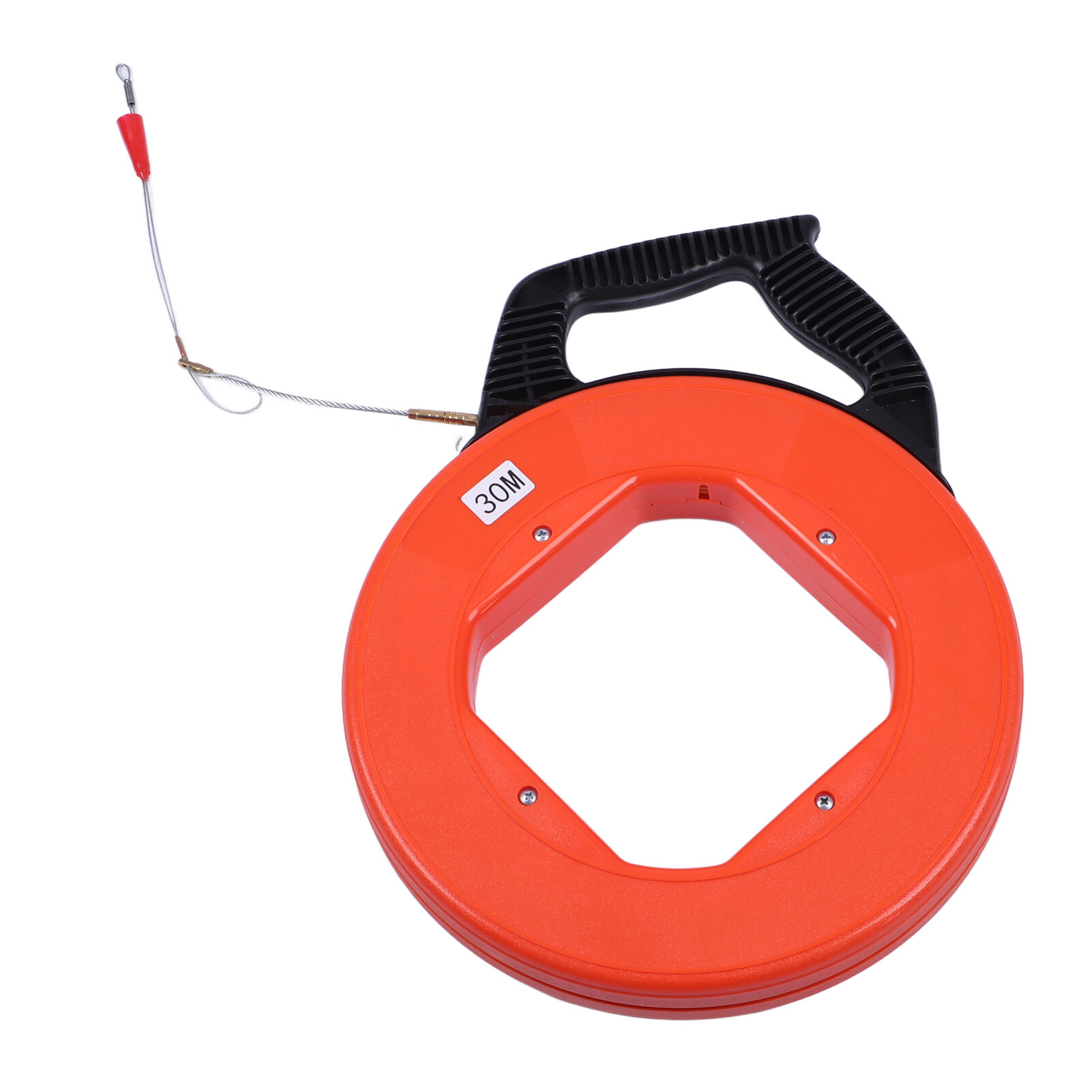 30-метровая непроводящая стекловолоконная протяжка для кабеля в катушке, инструмент для протяжки проводов, электрокабельный кабелеукладчик