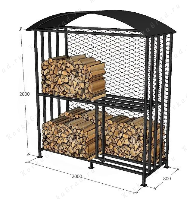 Дровница "лофт" №2