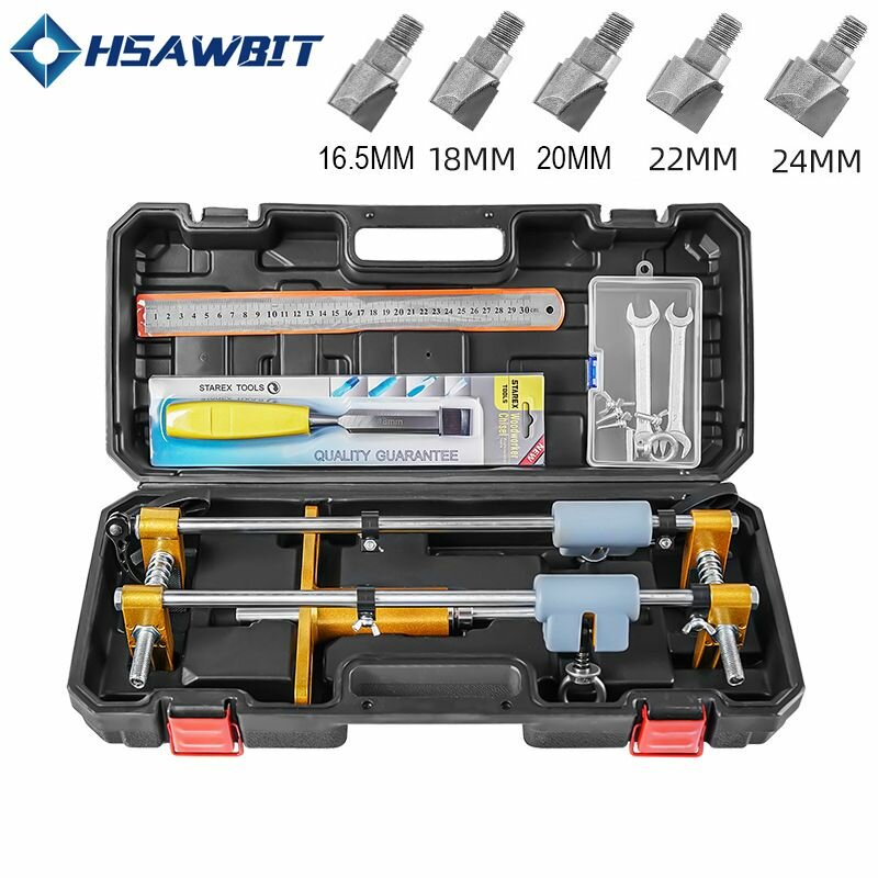 Шаблон для врезки дверных замков, ручек, личинок / Кондуктор для врезки дверных замков, с 5 лезвией
