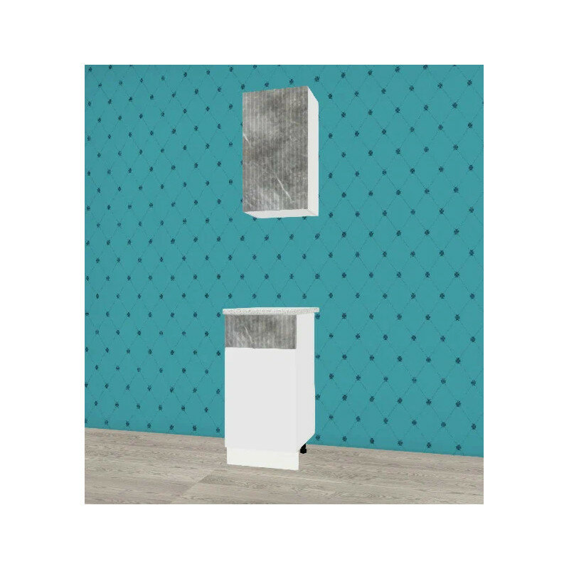 Кухня Миф Оливия NEW 400 (стол с ящиком + шкаф) столешница 26мм в комплекте