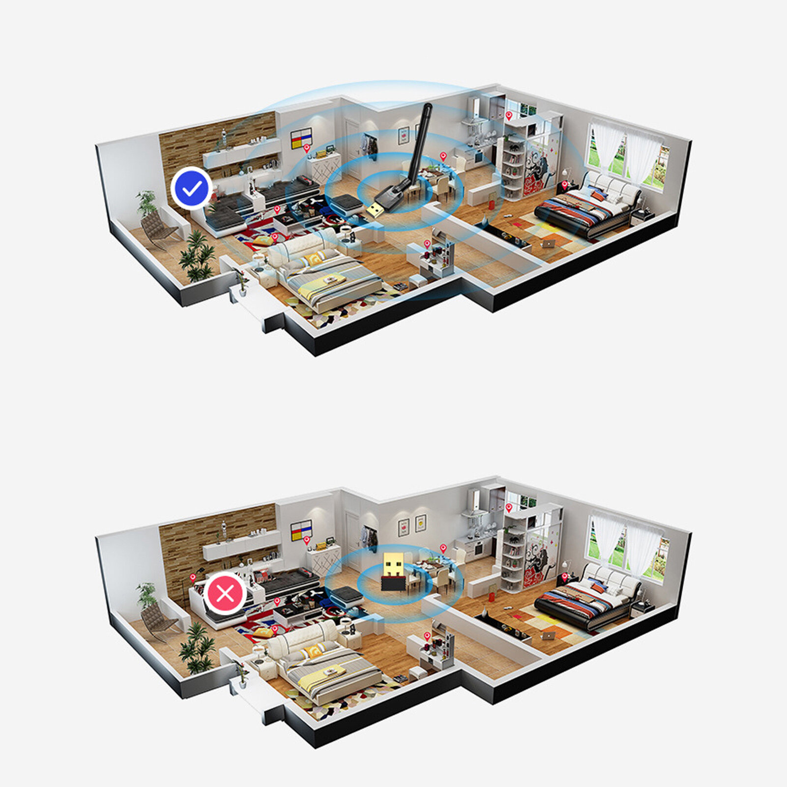 USB-адаптер Bluetooth 5.1 для ПК дальнего действия 100 м класса 1 EDR Bluetooth-приемник-приемник для Windows 11 10 8.1 7