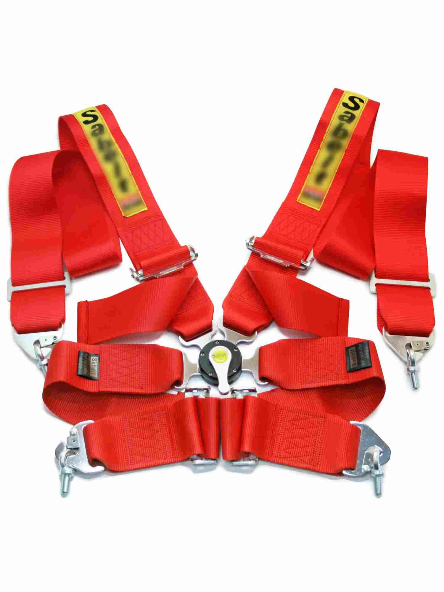 Ремень безопасности «SABELT» (4-х точечный) красные belais #19584