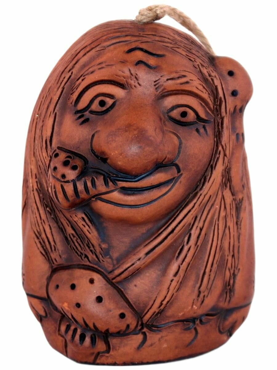 Сувенир керамический, Колокольчик "Юбаба", ручная работа