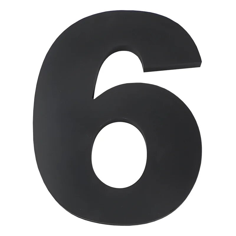 Большие акриловые цифры для дома 20см Number 6