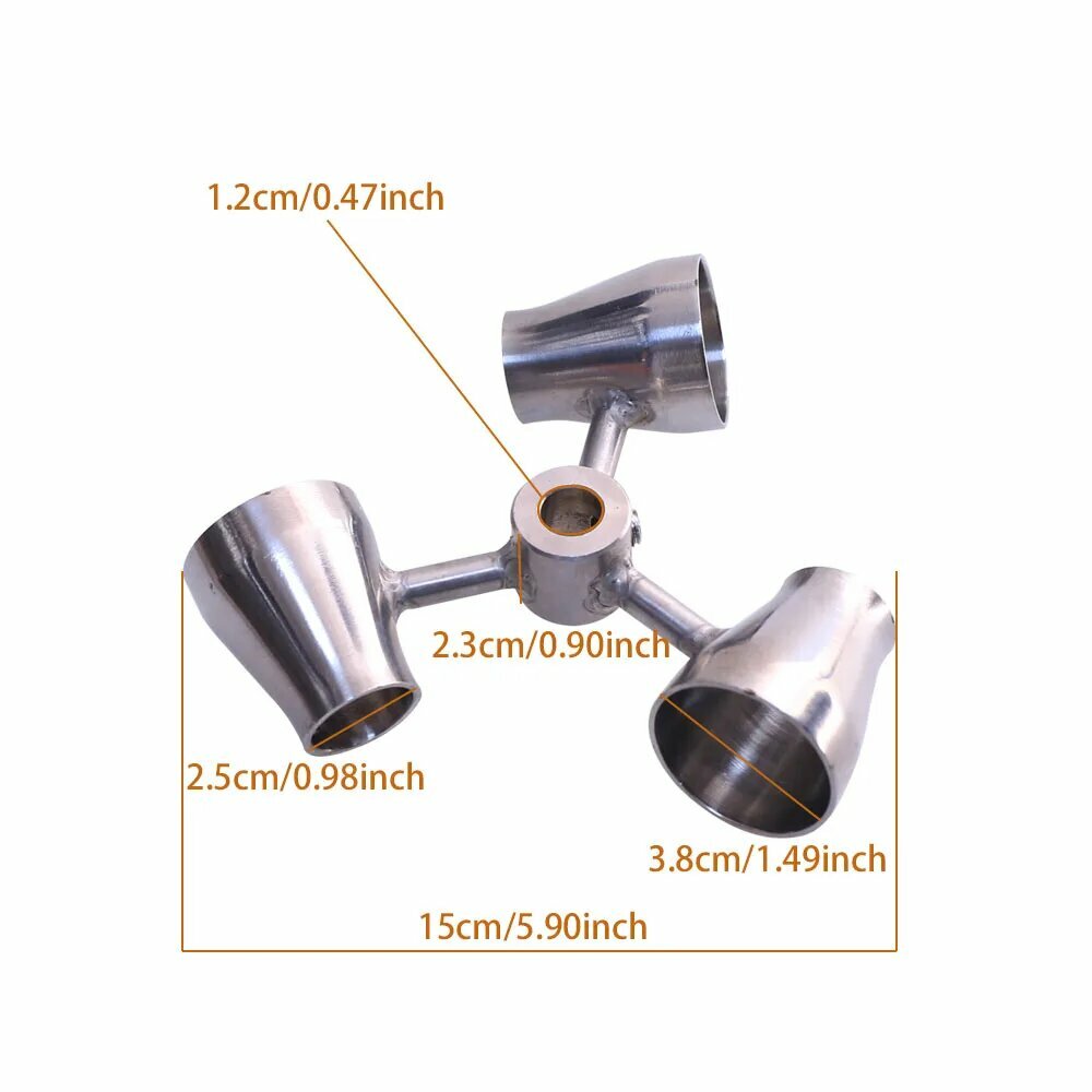 Пневматическая мешалка, лопасть из нержавеющей стали, дисперсионная пластина с тремя лезвиями, складное Коническое смешивающее лезвие, телескопического типа