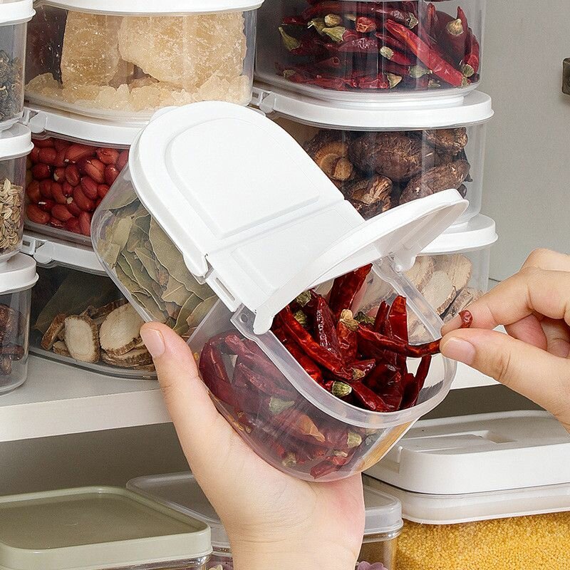 Коробка с двумя решетками для герметичного хранения продуктов на кухне, аксессуары для холодильника