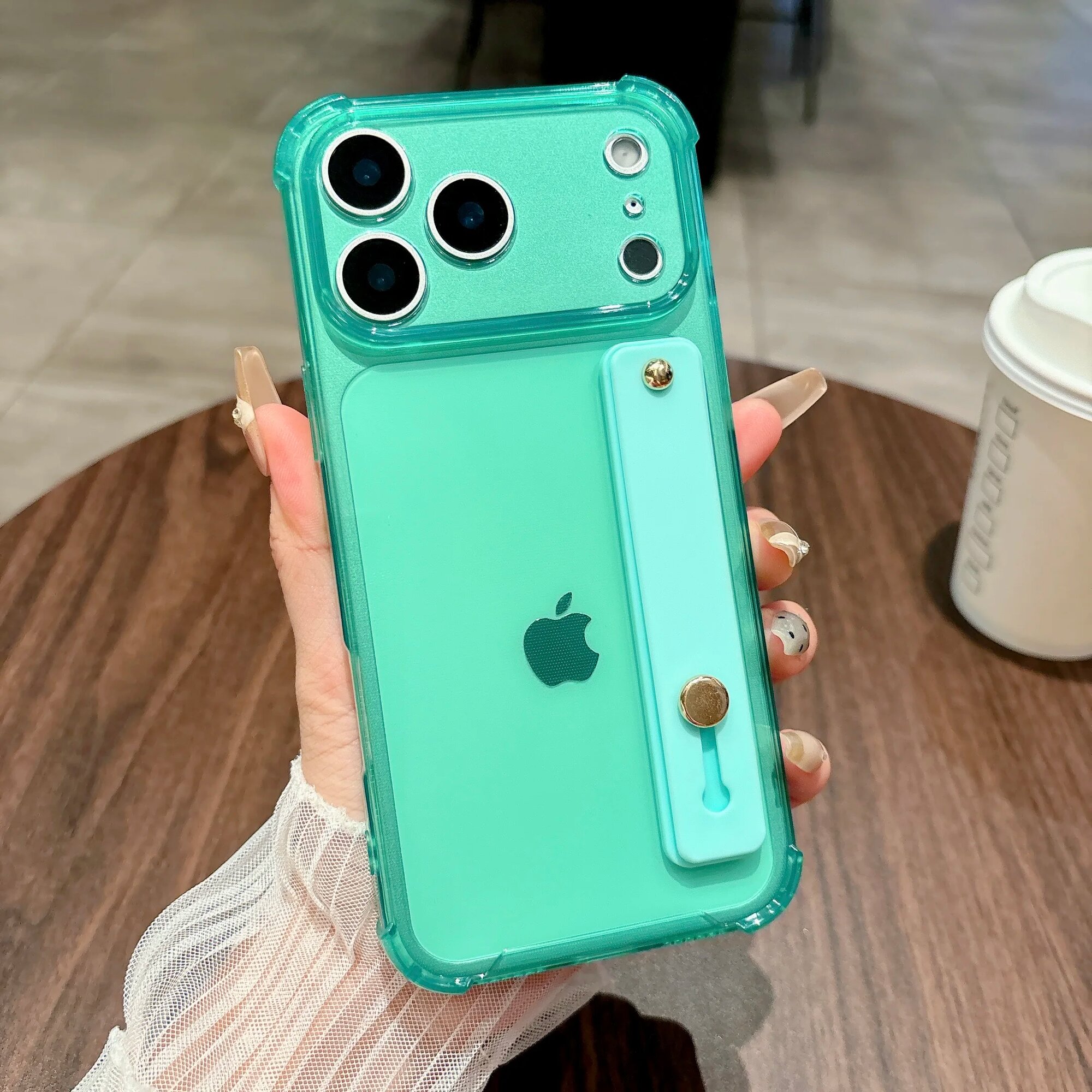 Роскошный силиконовый прозрачный яркий флуоресцентный чехол для iPhone 17, Айфон 11 Про Макс, Cyan