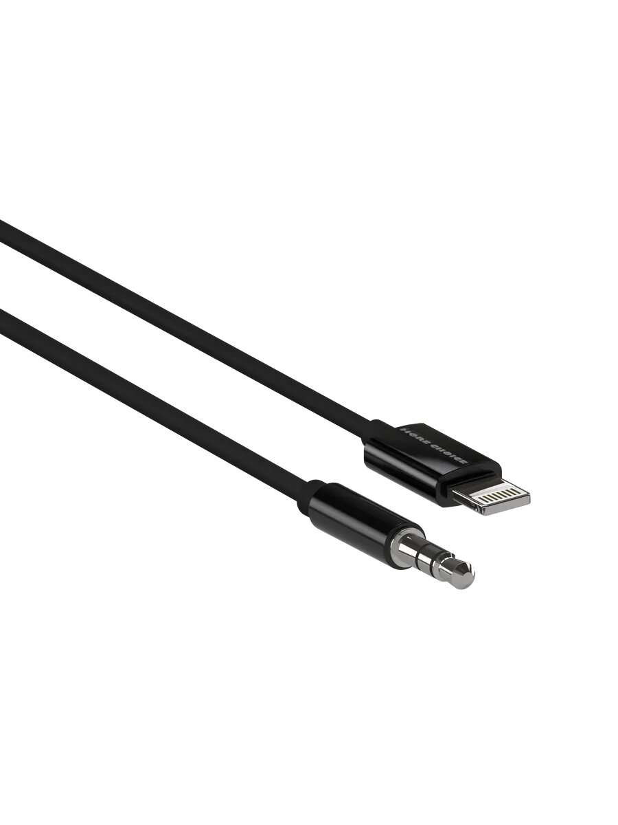 Аудиокабель UK28i AUX 3.5mm Lightning 8-pin 1м Black