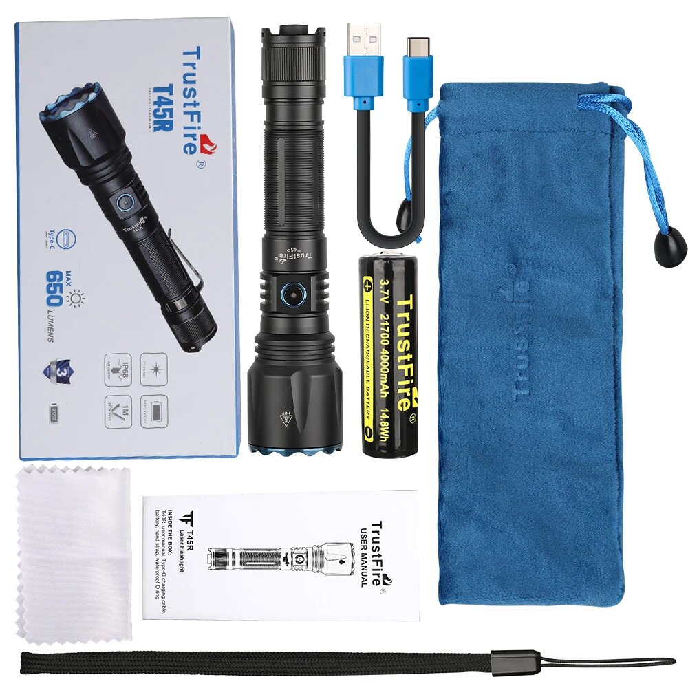 Trustfire T45R Тактический фонарик LEP