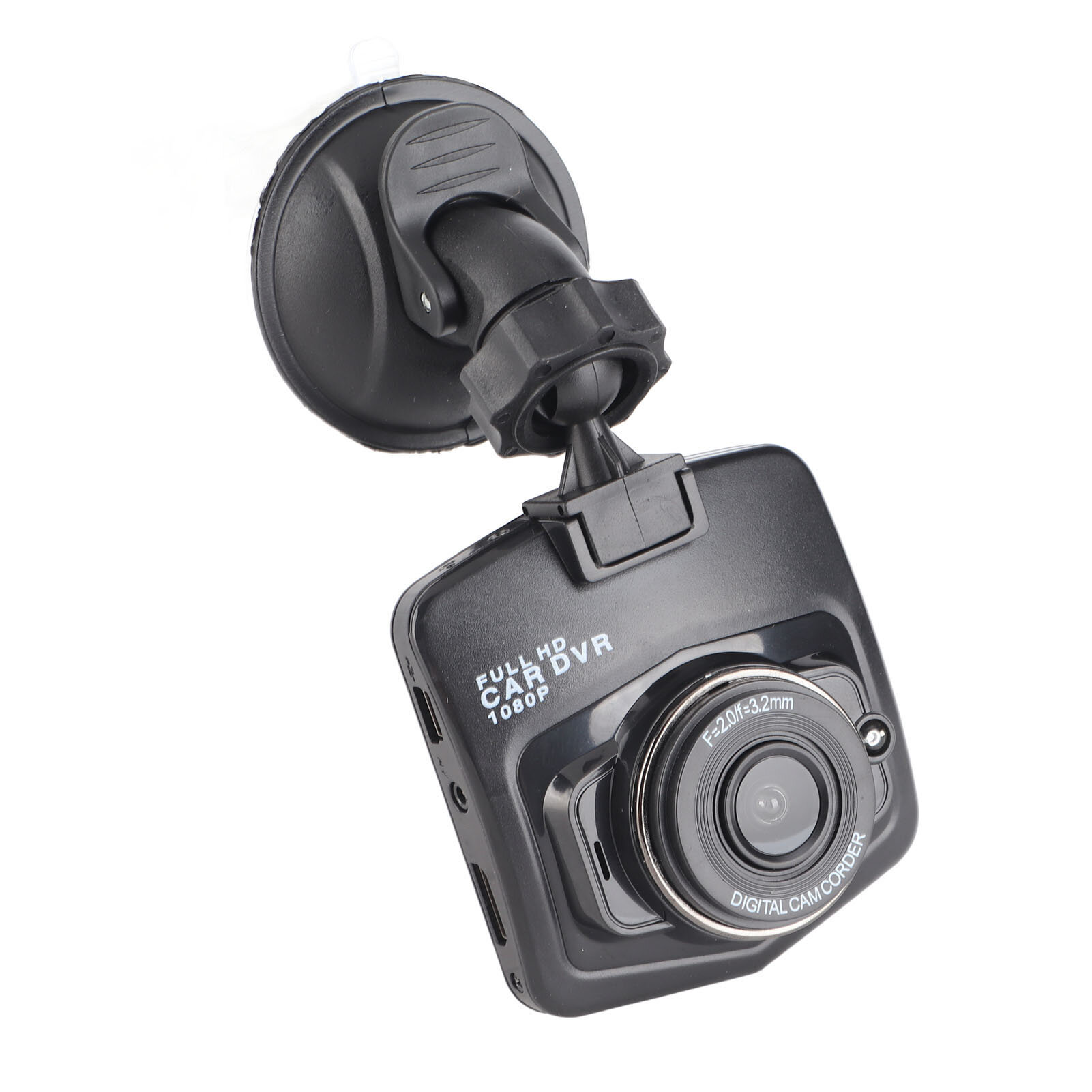 2.4-дюймовый автомобильный видеорегистратор 1080P с ночным видением, устойчивый к тряске, с длительным временем ожидания, видеорегистратор для автомобиля, черный