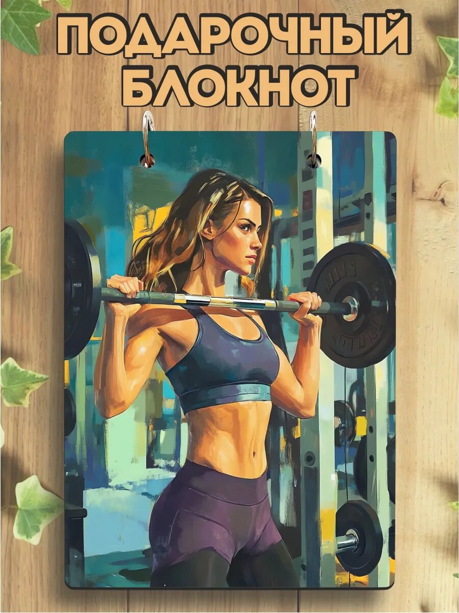 Подарочный блокнот "Фитнес"