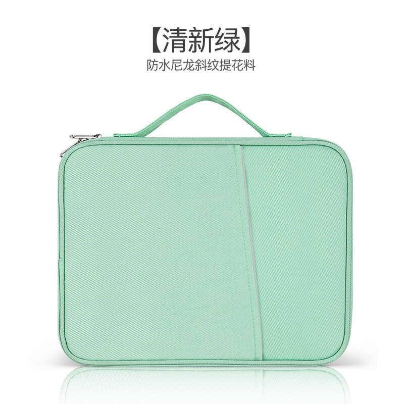 Чехол для iPad 11 дюймов, чехол для ноутбука Mac 13/14 дюймов, чехол для планшета Surface, для Huawei 10.5 дюймов, Lenovo, материал ткань, свежайший зеленый, размеры 10.2-11 дюймов