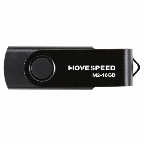 Память USB Flash 16 Гб Move Speed M2 (M2-16G) - поворотный, пластик, USB 2.0, чтение - 12 Мб/с