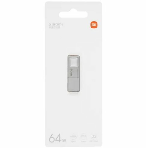 Память USB Flash 64 ГБ Xiaomi BHR5605CN (BHR5605CN) - USB 3.2 Gen1, до 130 Мбайт/сек, поворотный (флип), металл