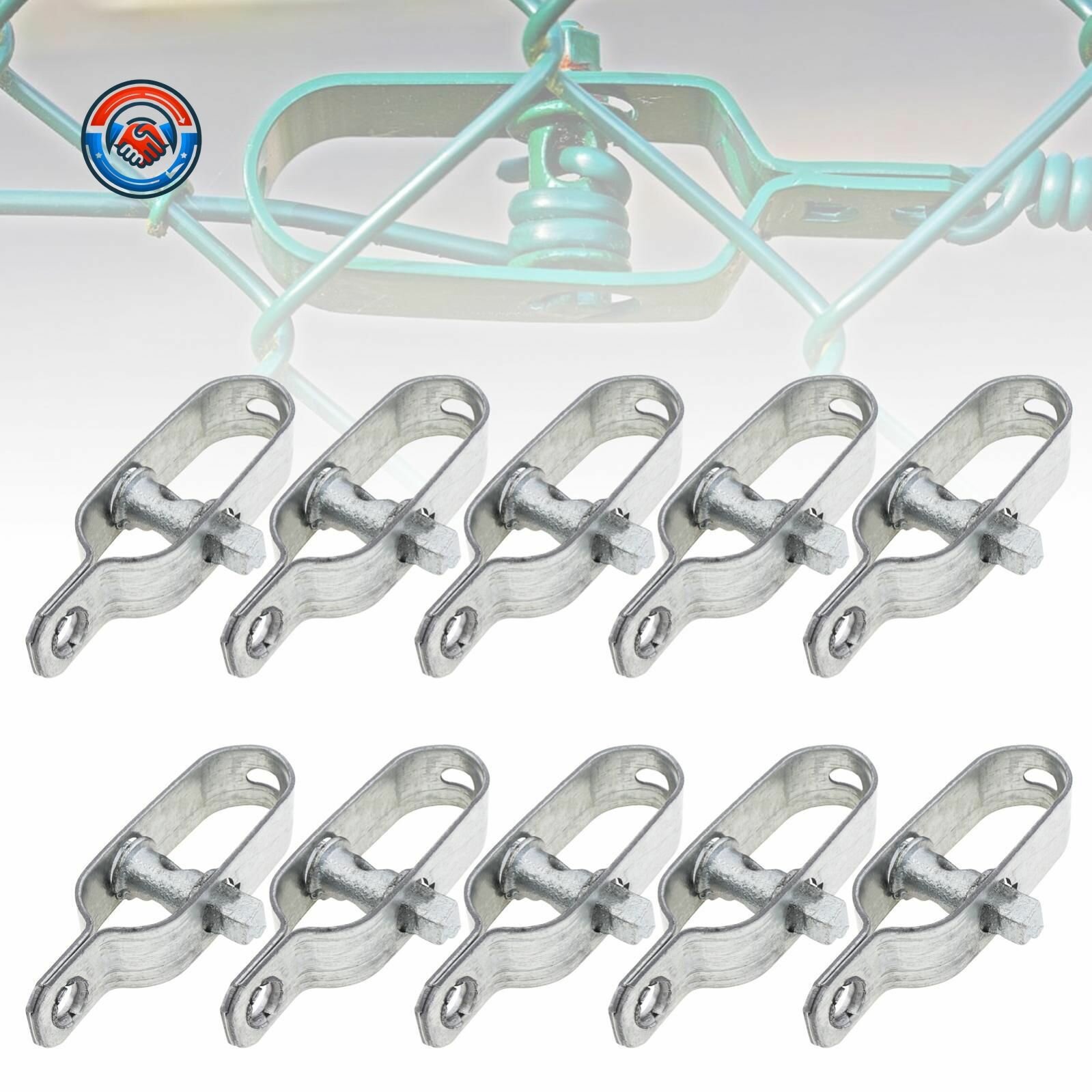 Натяжитель проволоки металлический, 6 шт, универсальный тенсионер для сада, световых гирлянд, троса и бытового крепежа, прочный оцинкованный зажим