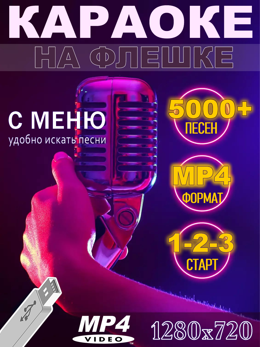 Караоке на флешке 5000+ песен (с меню для удобного поиска)