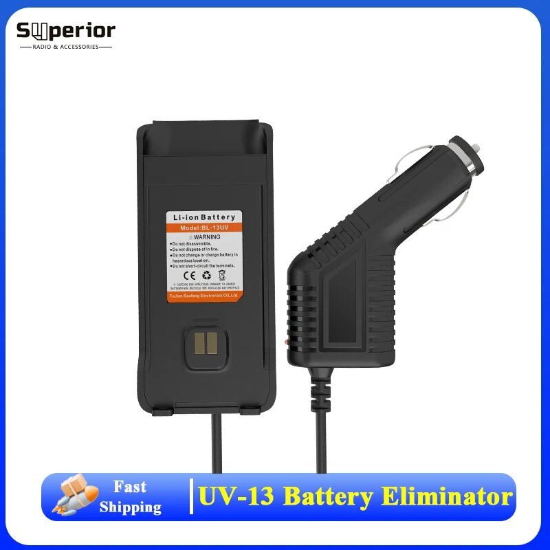 Автомобильное зарядное устройство Baofeng UV-13 Pro UV-999 P15UV TH-UV888 GM-30 12 В для TP-8Plus UV-K5M GM-15 PRO, аксессуары для радио, 1PC