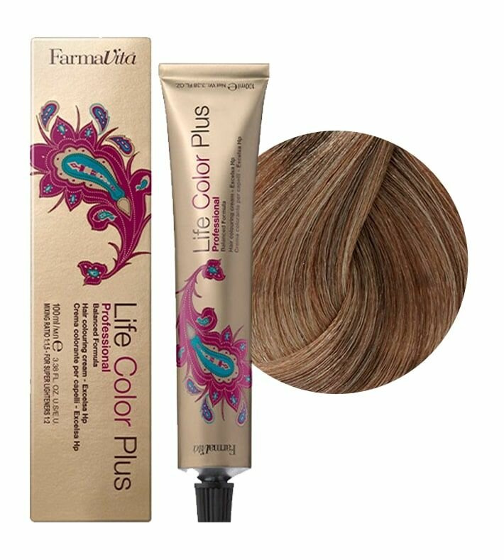Farmavita Краска-крем для волос Life Color Plus 8.07 Холодный светлый блондин