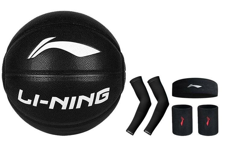 Мяч для водного поло унисекс LINING Badfive PU черный, размер 7