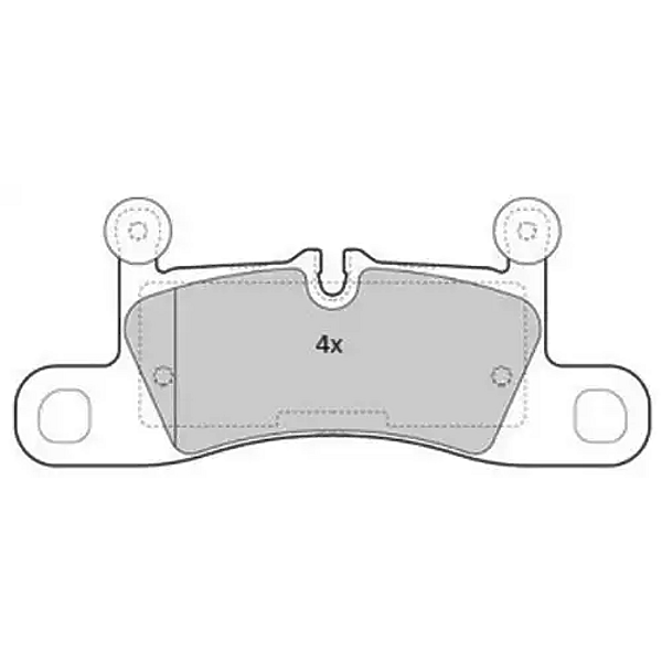 FREMAX FBP-1849 (7P0698451 / 95835293900) колодки дисковые задние\ porshce Cayenne (Кайен) 3.0-4.8 10
