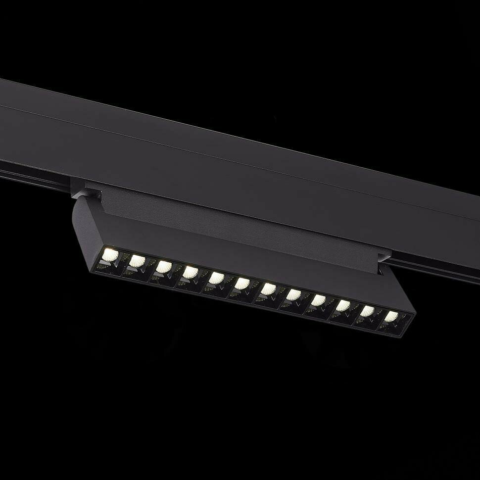 ST LUCE ST364.446.12 Магнитный трековый светильник Черный LED 1*12W 4000K 1 009Lm Ra>90 36° IP20 L219xW22xH1 SKYLINE 48