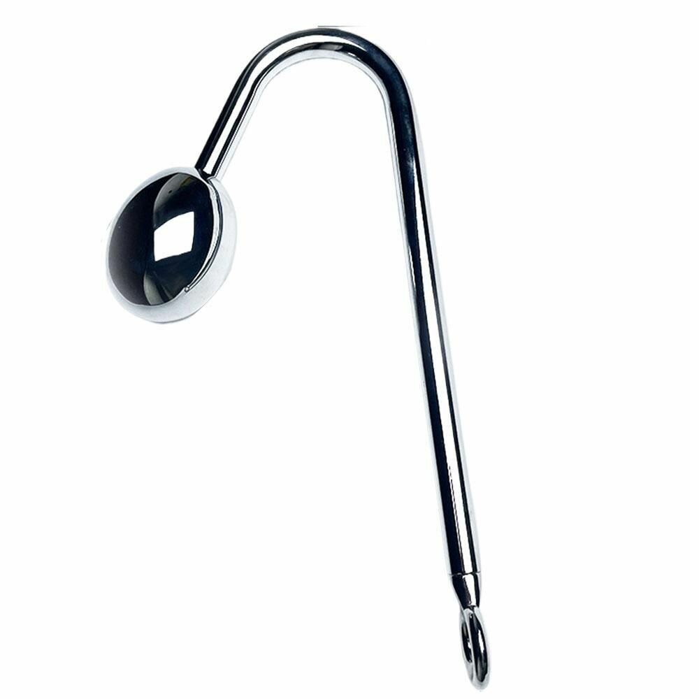 Анальный крюк с тремя шарами для БДСМ