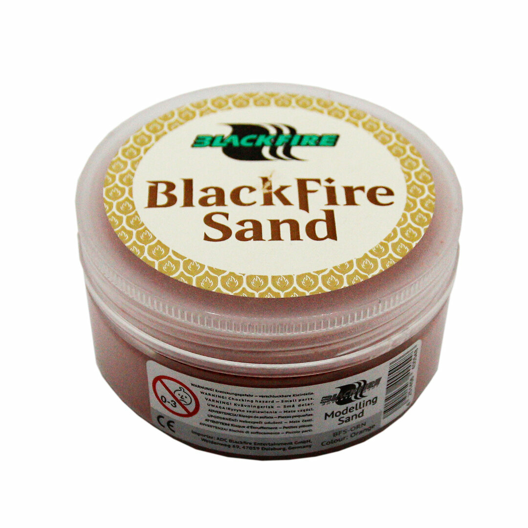 Модельный песок Blackfire для декорирования миниатюр и диорам, 120 мл, оранжевый