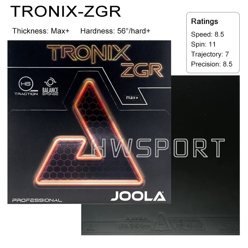 JOOLA TRONIX ACC CMD ZGR резина для настольного тенниса Tronix ZGR black