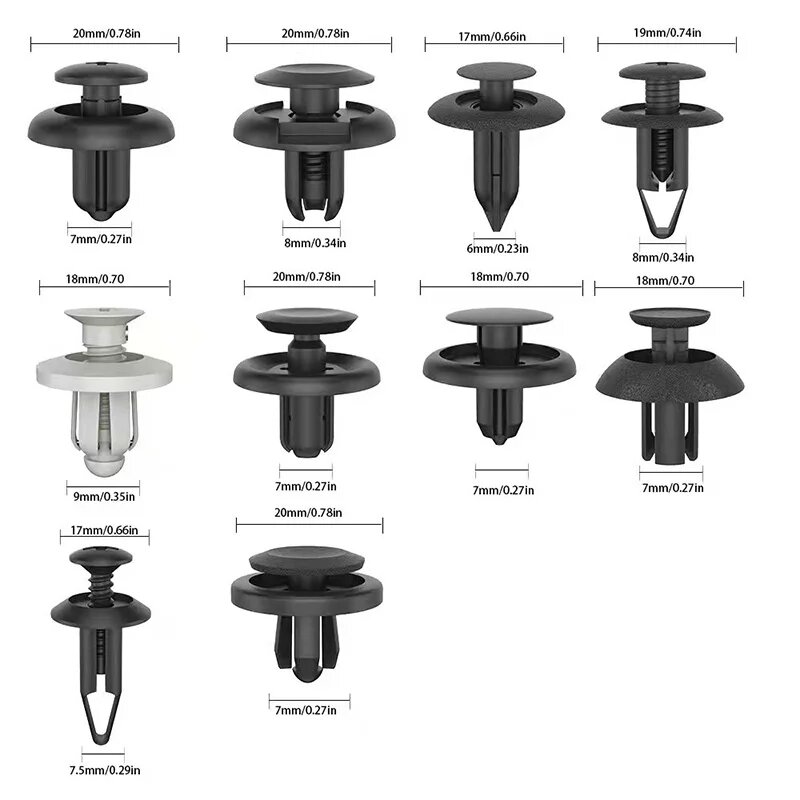 100 шт, автомобильные фиксаторы для кузова автомобиля without box 100pcs