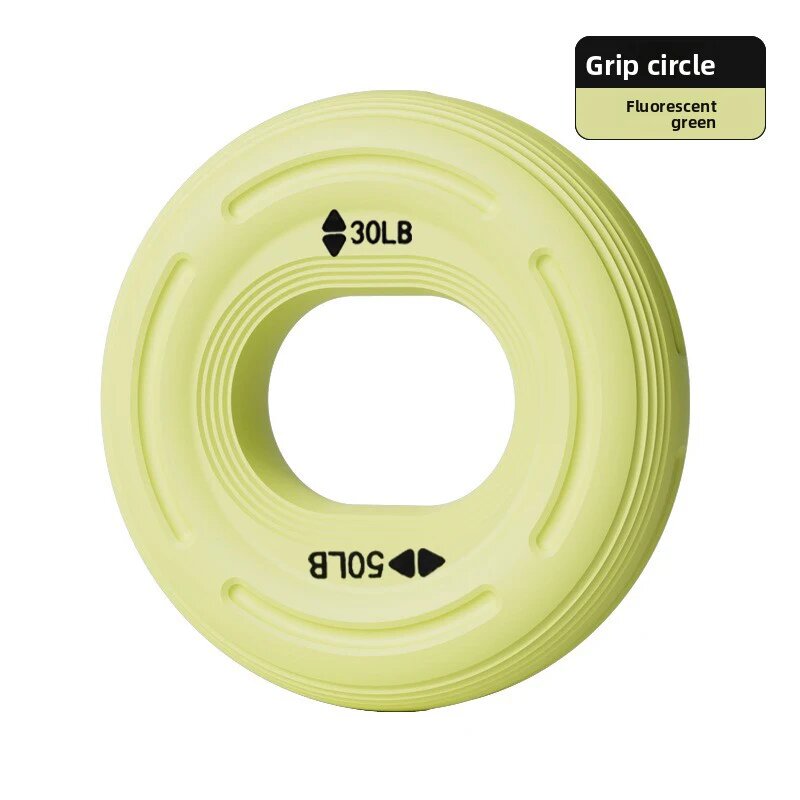 Силиконовое кольцо для тренировки хвата, 30/50LB, Fluorescent Green