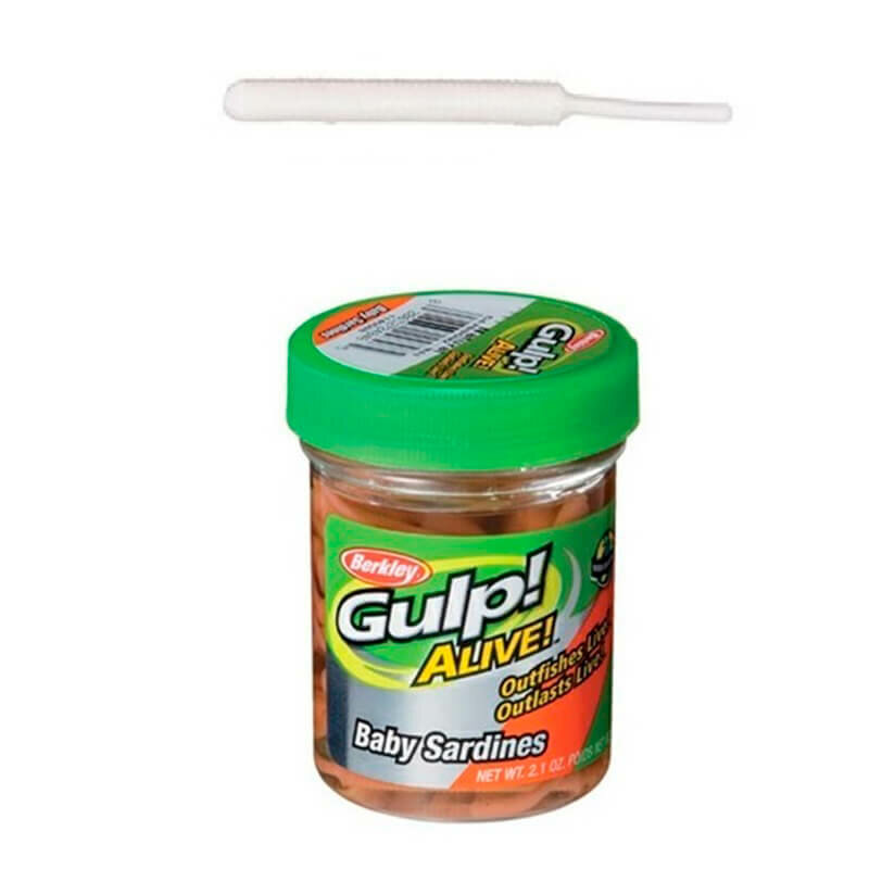Силиконовая приманка Berkley Gulp! SW Alive Baby Sardine 2' 36CT #Pearl White