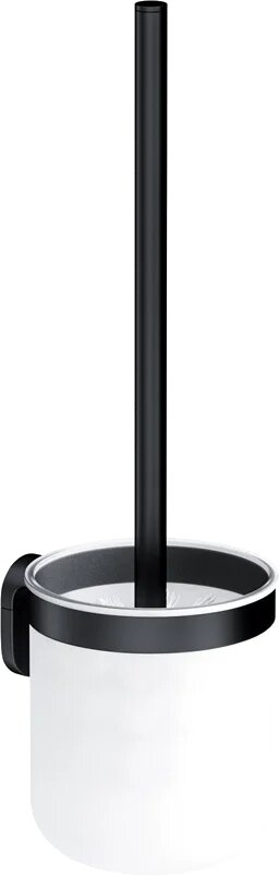 Ершик для унитаза AM.PM X-Joy A8433322 настенный, черный, открытый, с подставкой