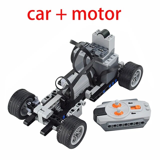Серый конструктор Car + Motor MIGUBA