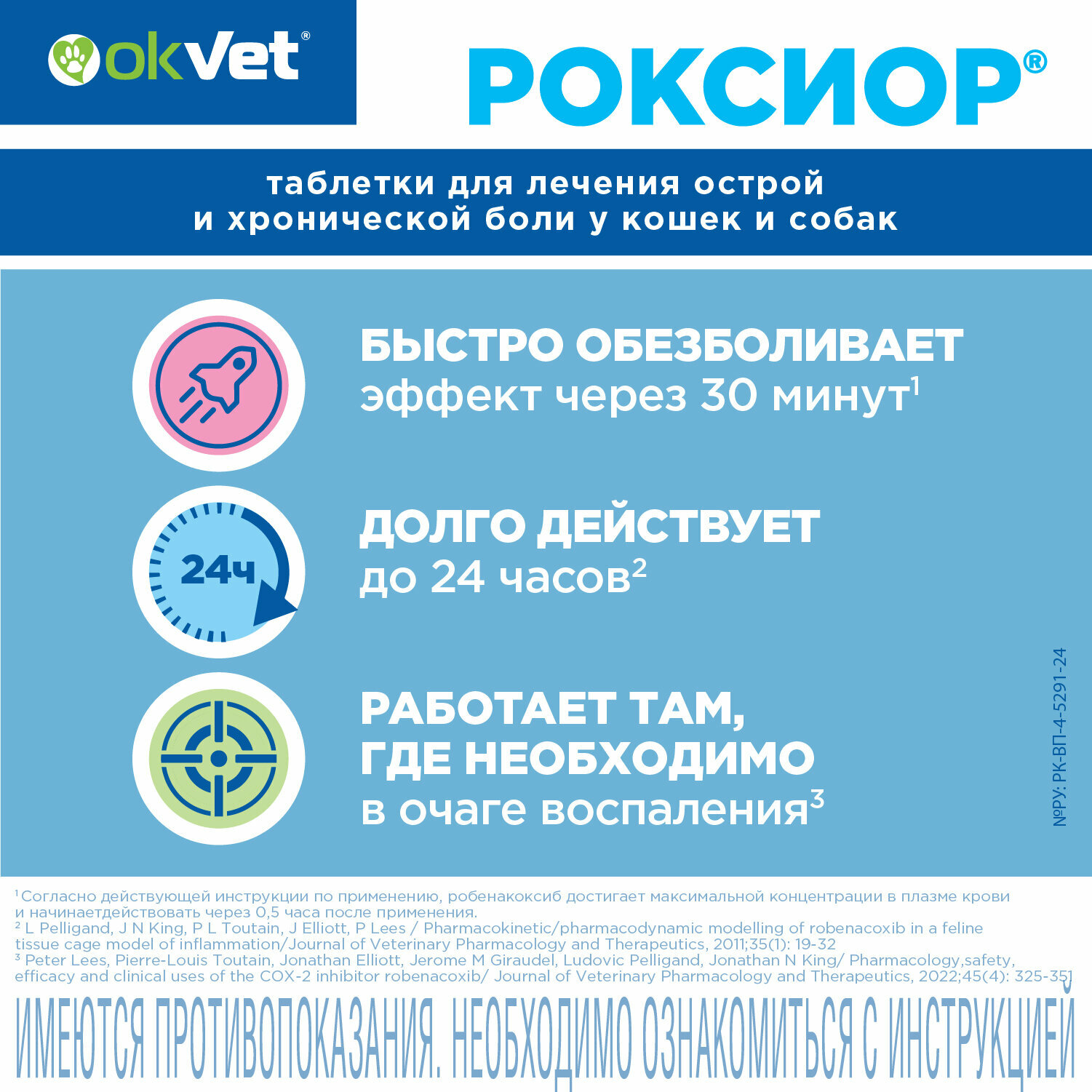 Роксиор обезболивающее для собак весом от 5 до 10 кг, 30 таб (робенакоксиб 10 мг/таб) — фото 1