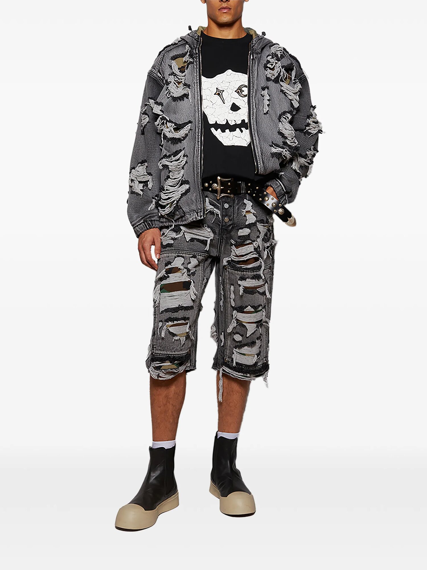 Куртка THUG CLUB Hell Denim, размер 50, серый — фото 1