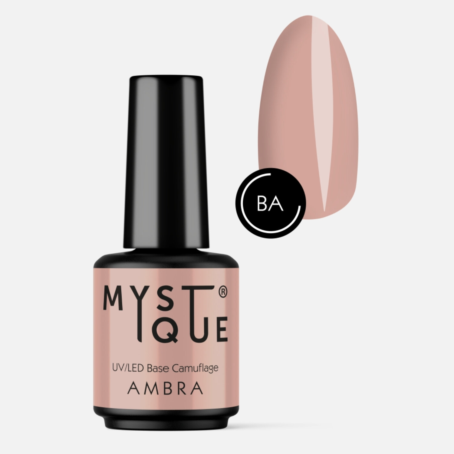 Камуфлирующая база для гель-лака Mystique Ambra 15 мл