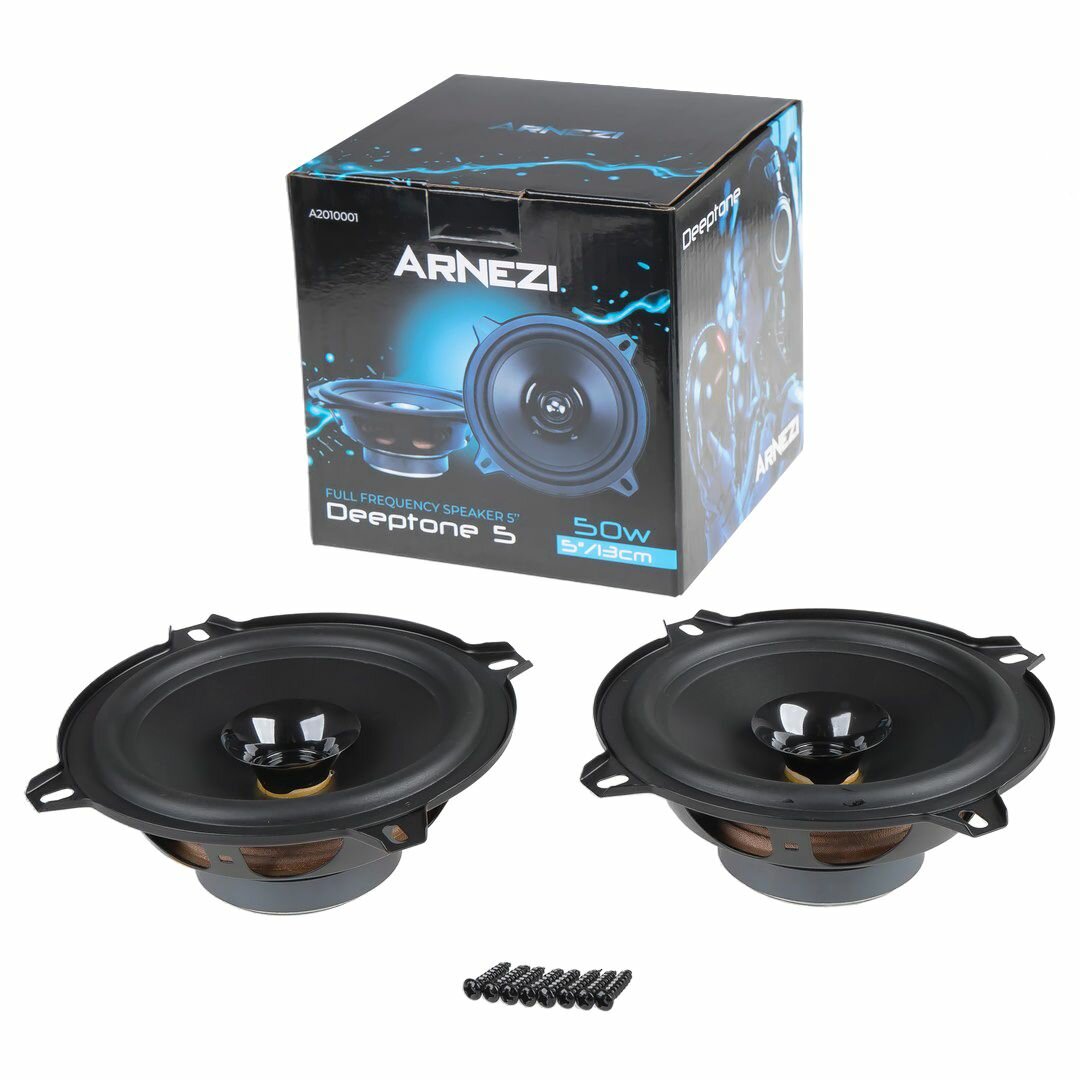 Колонки автомобильные широкополосные 2шт, 13 см (5 дюймов) A2010001 ARNEZI