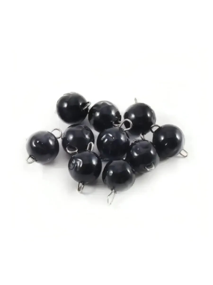 Груз «Чебурашка» окрашенный разборный «яман», 10 шт, 5 г, чёрный