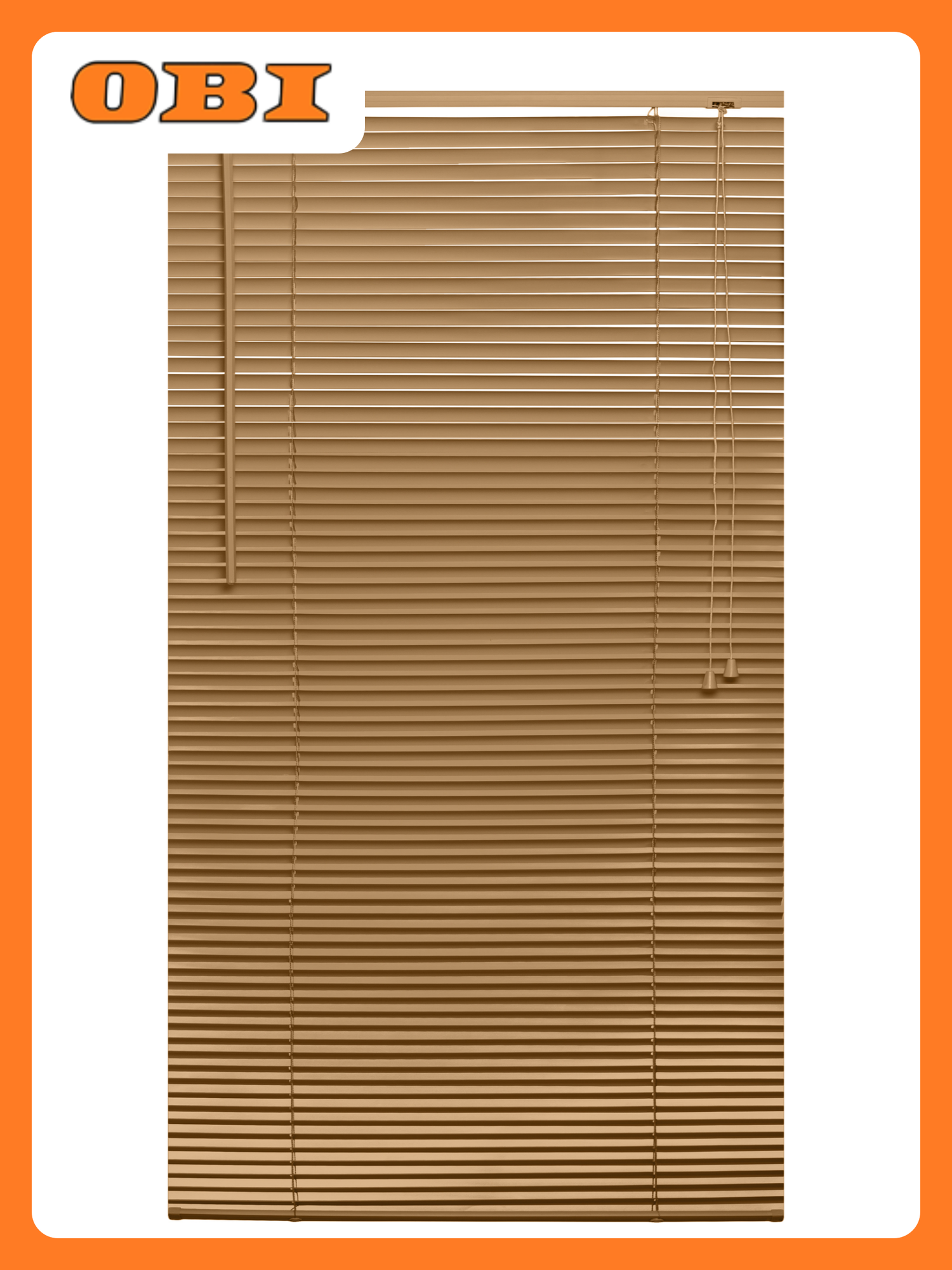 Жалюзи Эскар пастиковые 90х160 см бежевые