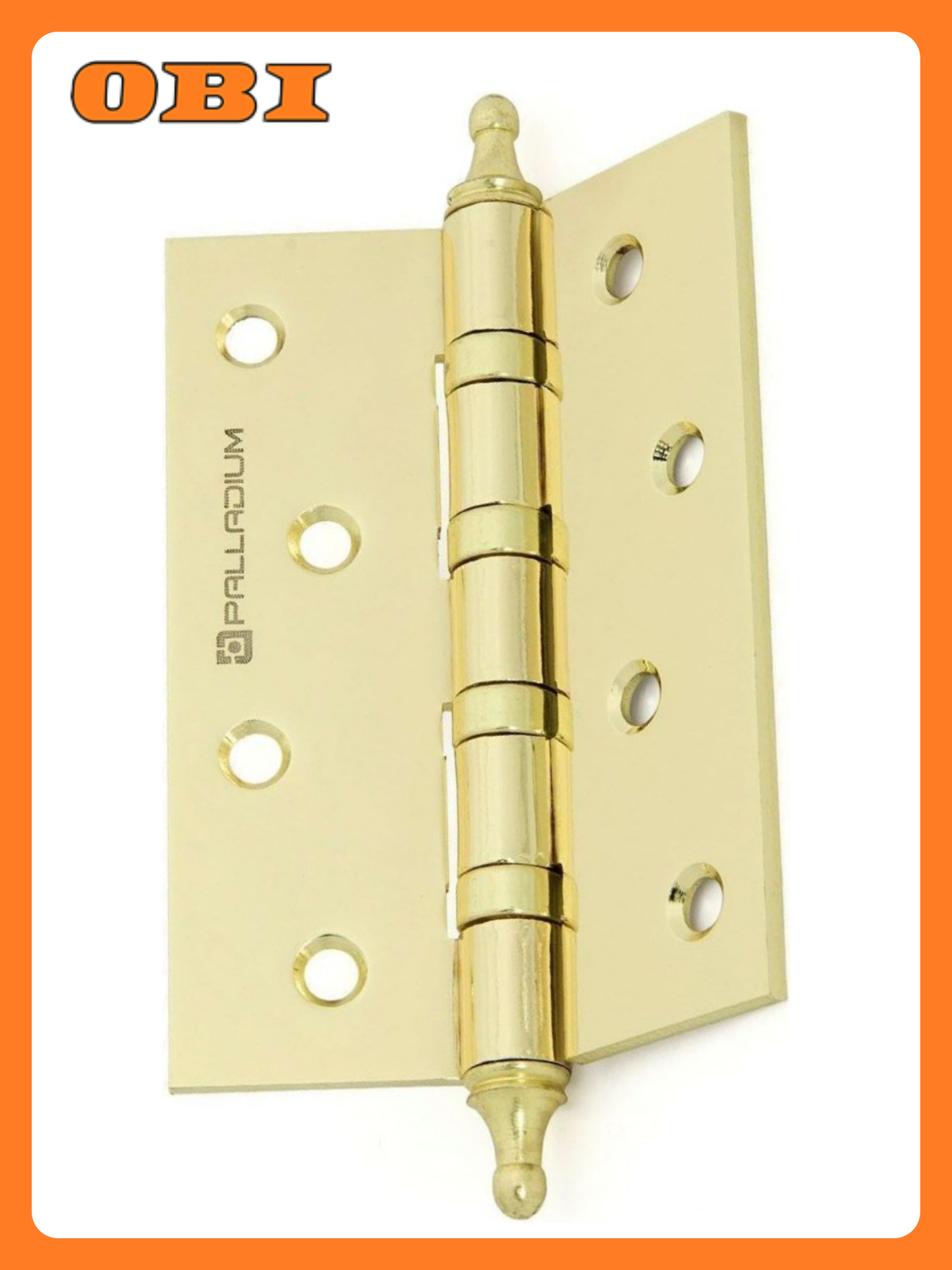 Дверная петля разъемная врезная Palladium N 500 A-S-4 100х75х2,5 мм золото