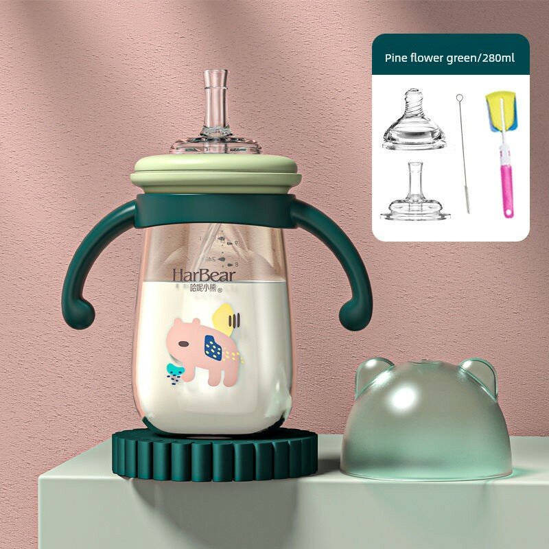 Детская бутылочка-поильник Honey Bear из PPSU для молока и воды, большая, для обучения питью, с носиком, для детей